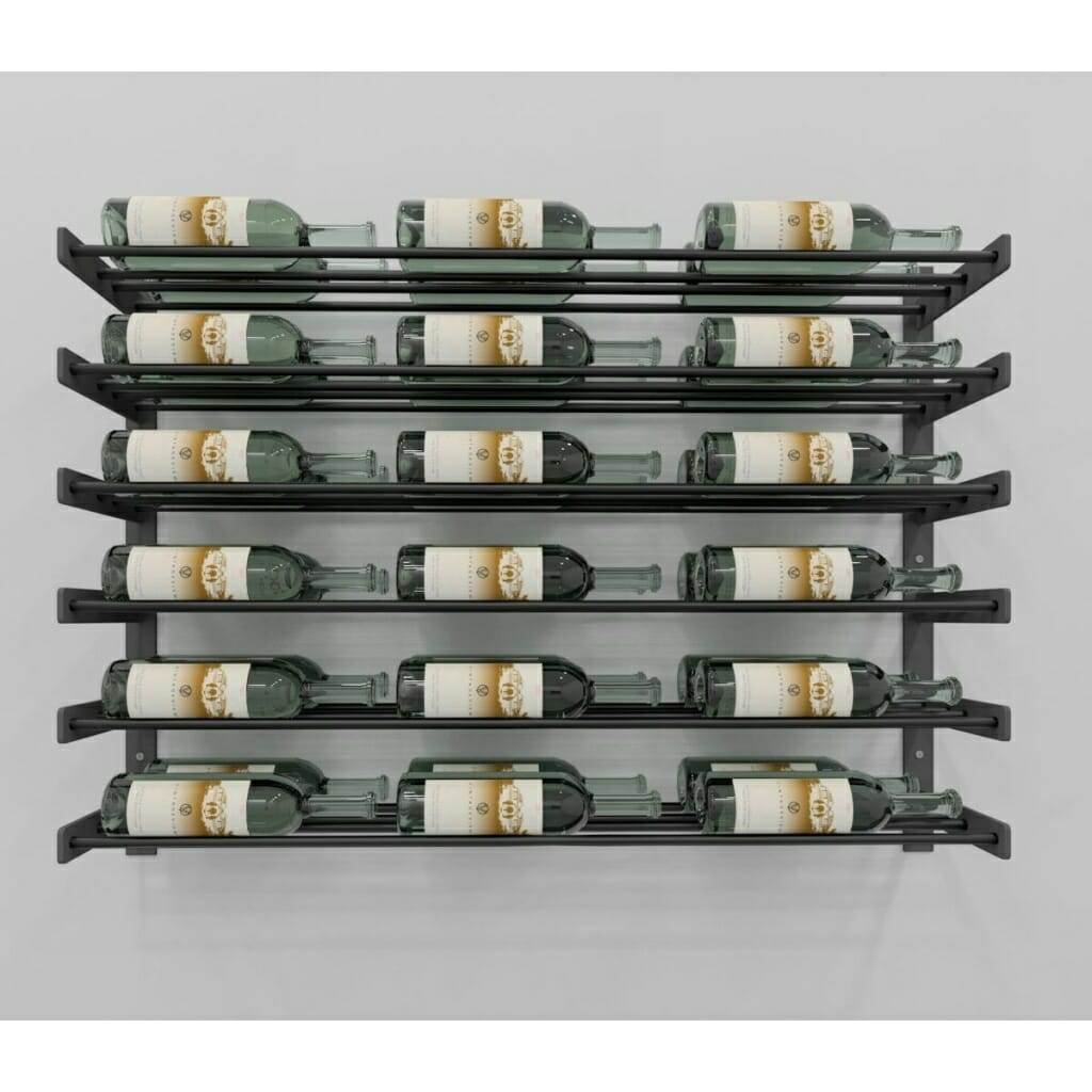 Evolution Wine Wall 30″ Wall Mounted Wine Rack (18 to 54 bottles ...