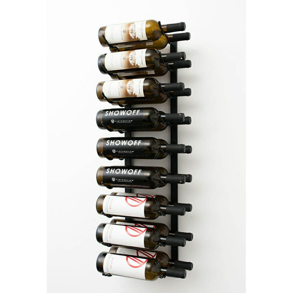 Evolution Wine Wall 30″ Wall Mounted Wine Rack (18 to 54 bottles ...